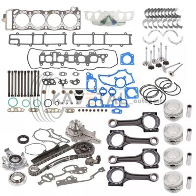 22R 22RE 22REC 2.4L Engine Rebuild Overhaul Kit w/ Rods & Timing Kit ...