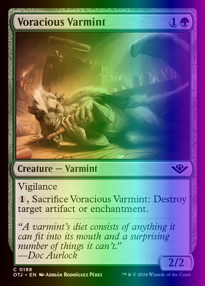 MTG Voracious Varmint (188/441) Outlaws of Thunder Junction NM FOIL | eBay
