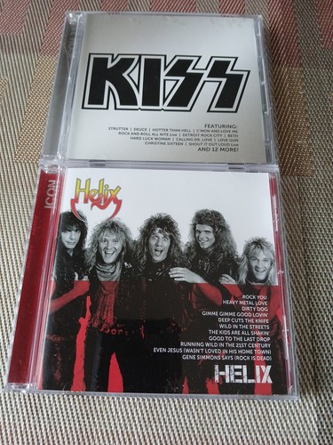 ICON CD Best Of Kiss Dual Disc & Helix 80s Hair Glam Metal Rock Rare ...