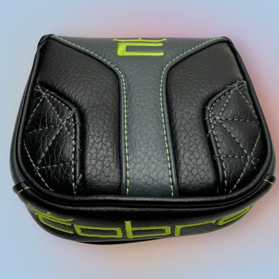 COBRA sik face technology MALLET PUTTER HEADCOVER golf head cover black ...