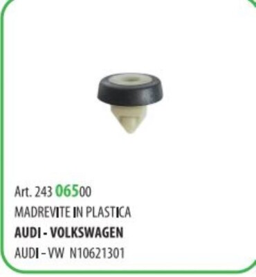 MADREVITE IN PLASTICA AUDI-VW N10621301 PEZZI 10 | eBay