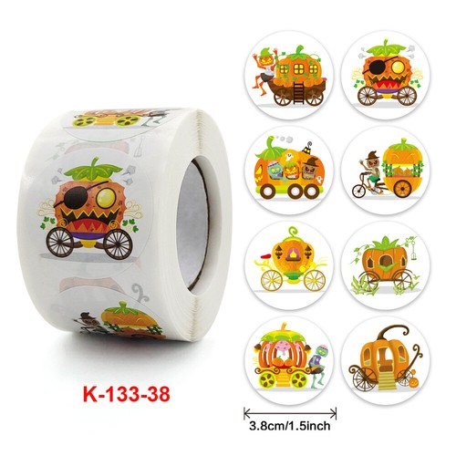 Stickers Cards Grimace Halloween Party High Quality Roll Decals ...