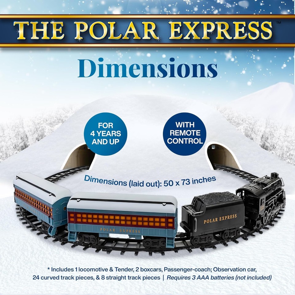 Deluxe Lights & Sounds Collectible Lionel The Polar Express Christmas ...