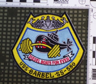US Navy USS Barbel SS 580 Submarine Embroidered Full Color Patch | eBay
