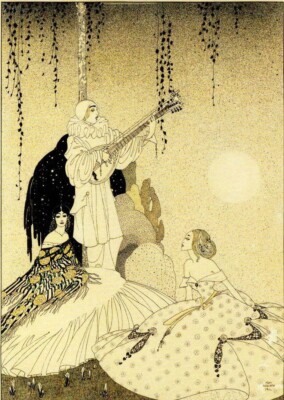 The Song to the Moon – Kay Nielsen 1911 Art Nouveau Golden Age Fairy ...