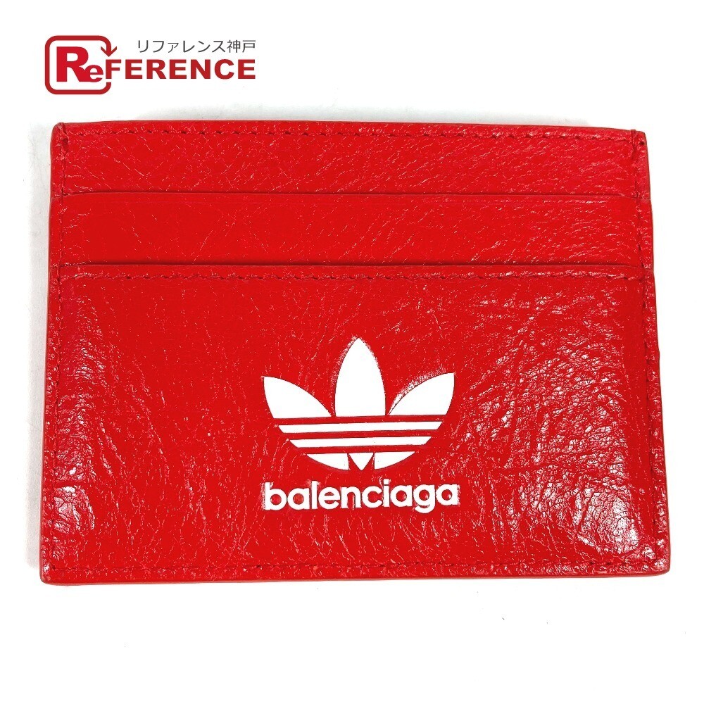 Balenciaga x Adidas Collaboration Red Card Holder Wal… - Gem