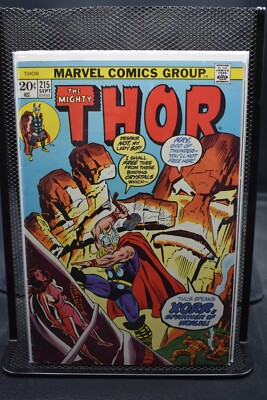 The Mighty Thor #215 Marvel Comics 1973 God of Thunder Loki Odin Asgard Sif 7.0 | eBay