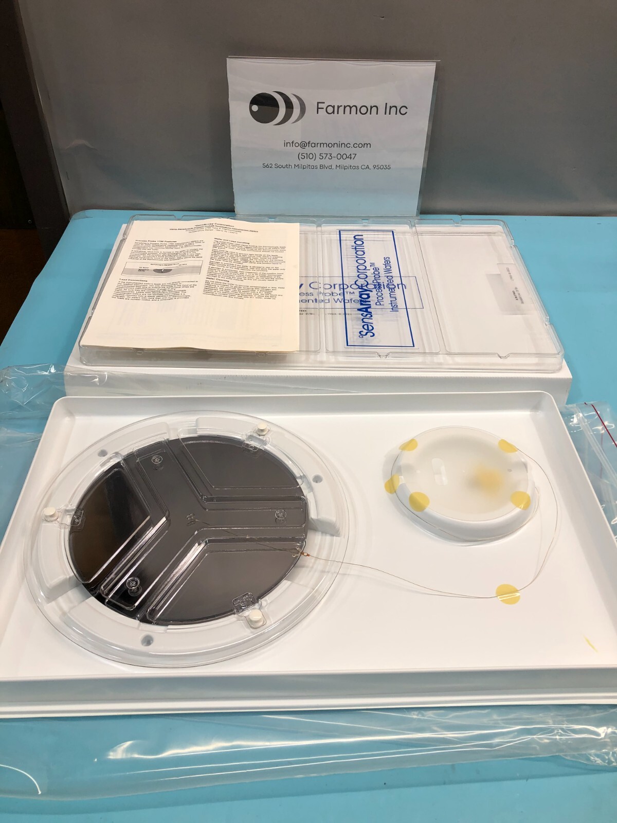 SENSARRAY 1790A-8-0021 PROCESS PROBE INSTRUMENTED WAFER, 8", 30" LEAD ...