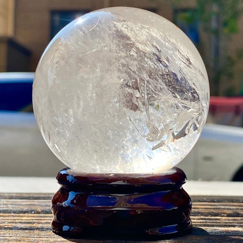 455G Natural spherical healing crystal ball gemstone quartz stone | eBay