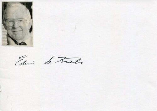 Edwin G. Krebs autograph Nobel Prize Medicine 1992, signed card | eBay