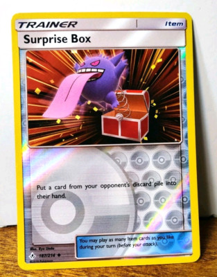 POKEMON SURPRISE BOX 187/214 REVERSE HOLO UNBROKEN BONDS GENGAR NM NEAR ...