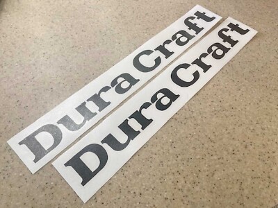DuraCraft Vintage Boat Decals 18" Pair Vinyl + Free Shipping and Fish ...