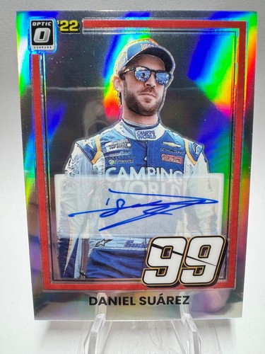 2022 Panini Donruss NASCAR - Optic Retro 1981 Daniel Suarez #84 Holo Prizm Signatures /99 (AU ...