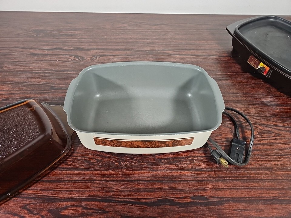 WEST BEND Slow Cooker Model 84114 TESTED & Working EUC Brown Beige ...