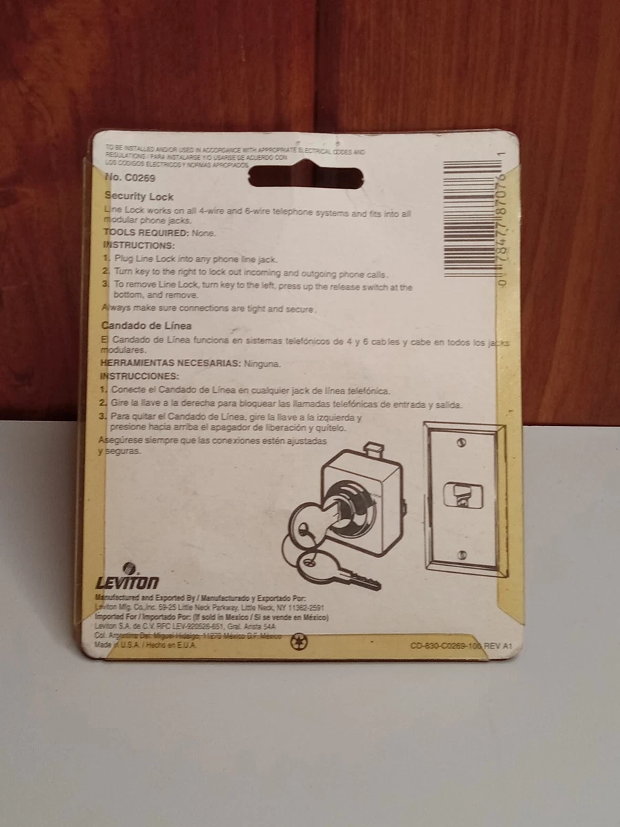 Security Key Switch Leviton