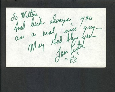 Tom Lester - Signed Autograph Book Page - Green Acres - Eb Dawson | eBay