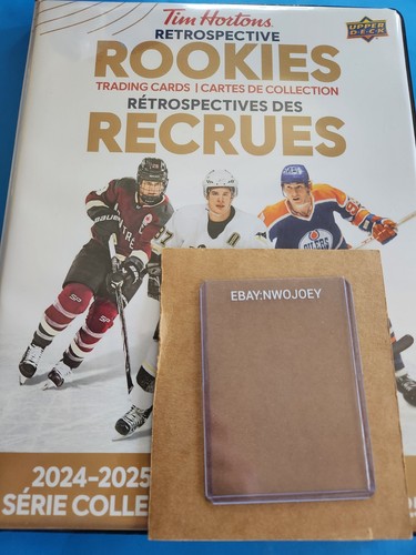 24-25 TIM HORTONS RETROSPECTIVE ROOKIES BINDER + BASE SET + STRIDES ...