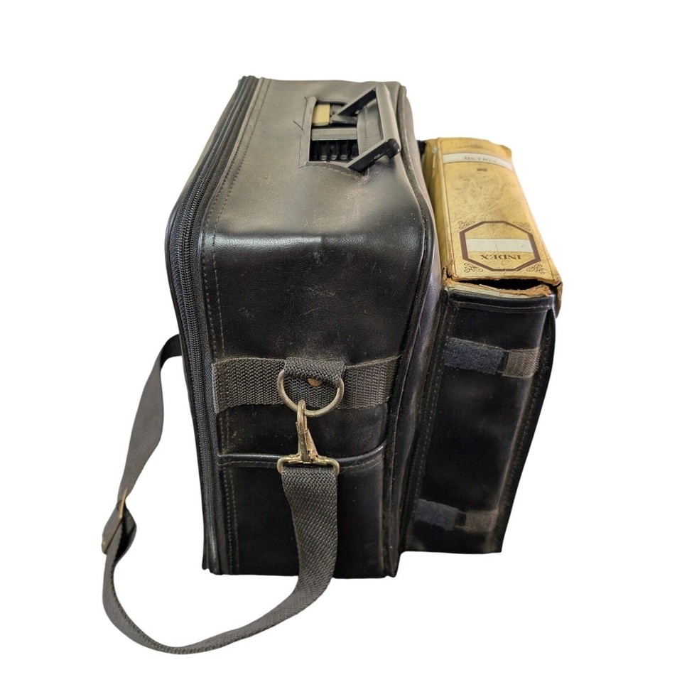 VTG 70s Hanimex AW 5000 Rotary Slide Projector w/ Slide Tray & Carrying ...