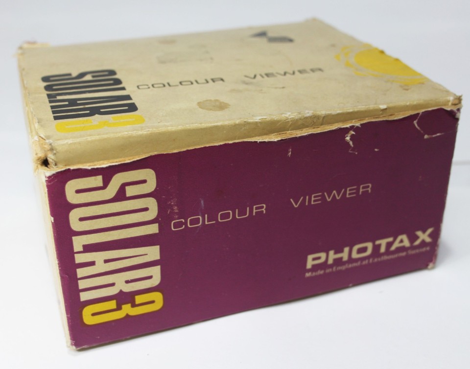 PHOTAX SOLAR 3 Colour Viewer 35mm SLIDE VIEWER + BOX and INSTRUCTIONS ...