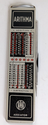 ARITHMA ADDIATOR MATHMATICS ADDING MACHINE GERMANY METAL MANUAL ...