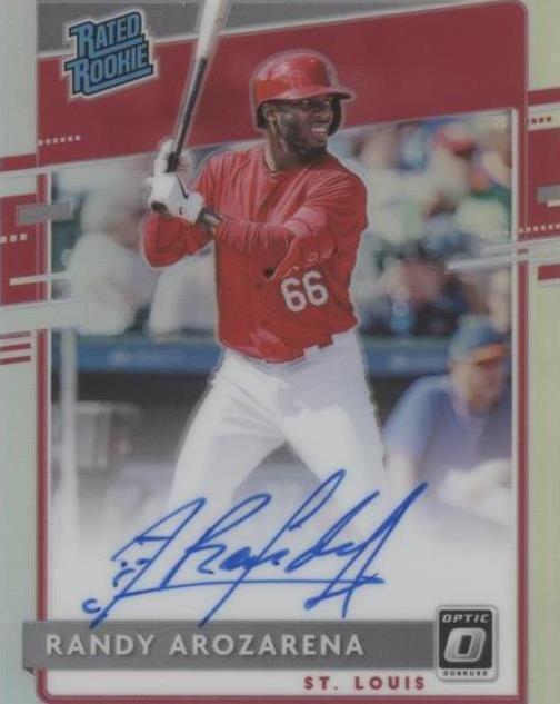 2020 Panini Donruss Optic - Rated Rookie Signatures Randy Arozarena # ...