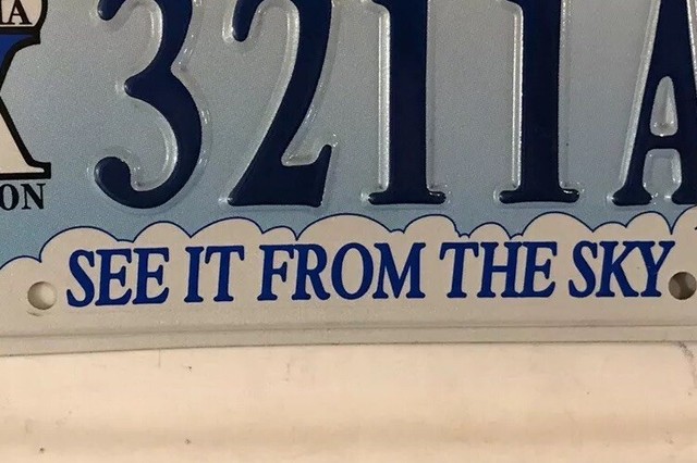 AIRCRAFT PILOT AVIATOR license plate Aviation Airplane Plane Flying Sky ...