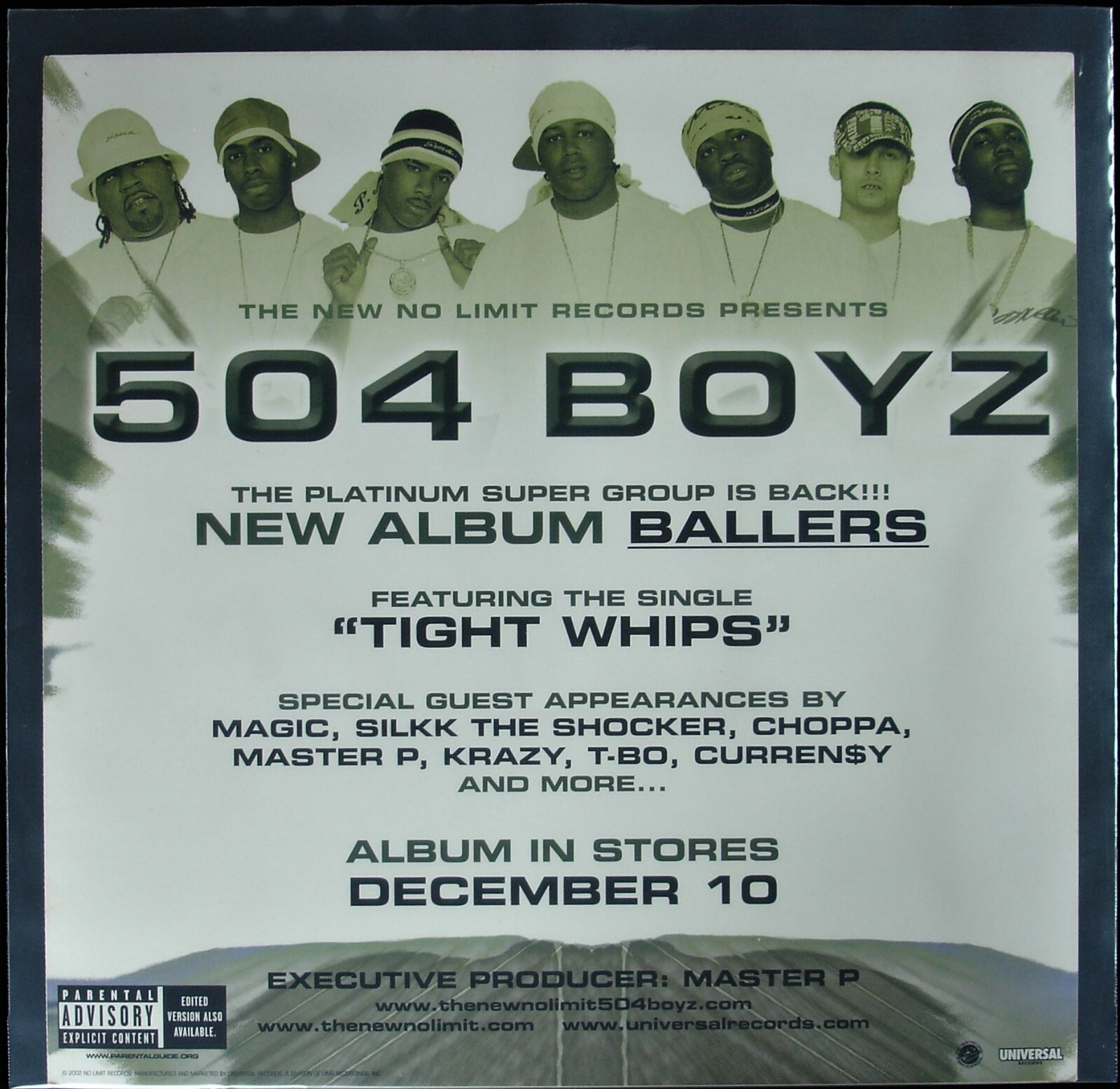 504 BOYZ "BALLERS" 2002 PROMO POSTER/FLAT 2-SIDED 12X24 ~RARE~ *NEW* | eBay