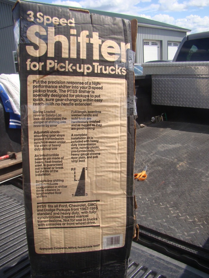 Vtg NOS Sparkomatic PTS 5 Pick Up Truck 3 Speed Floor Shifter Chevy ...