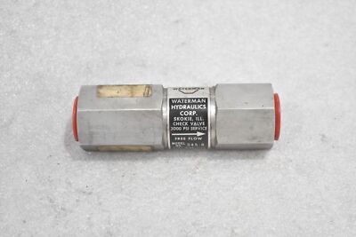 WATERMAN HYDRAULICS CORP. 345-6 HYDRAULIC CHECK VALVE 3,000 PSI, 3/4 ...
