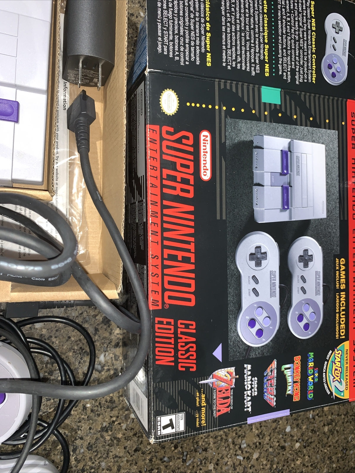 Super Nintendo Classic Edition SNES CLV-201 + 2 Controllers + Box ...