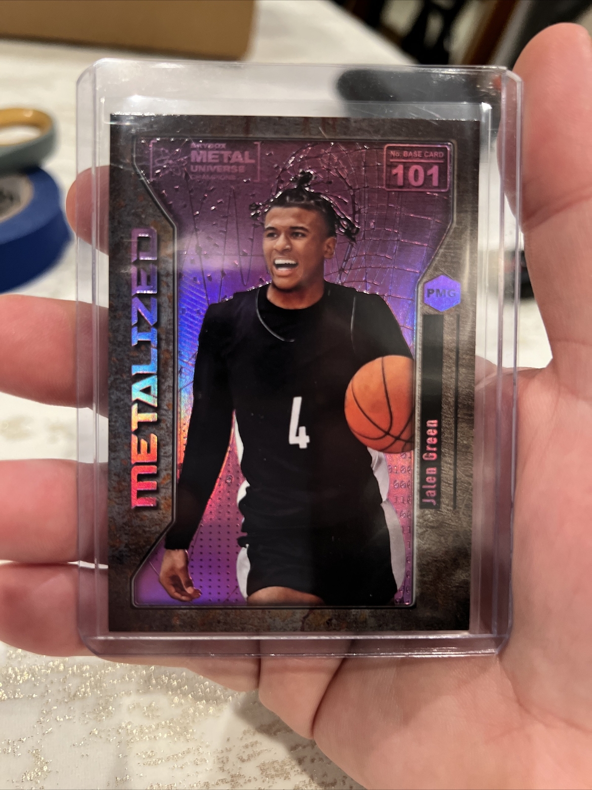 Jalen Green 2021 Skybox Metal Universe Champions Pink PMG #101 27/75 | eBay