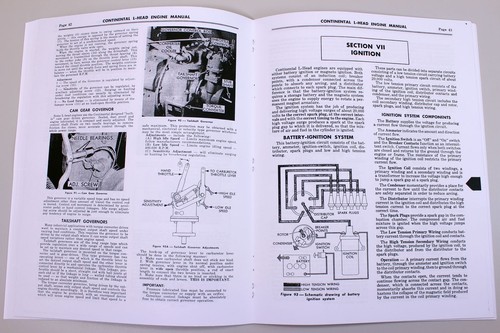 CONTINENTAL L-HEAD F226 F227 ENGINE MOTOR SERVICE REPAIR OWNERS ...