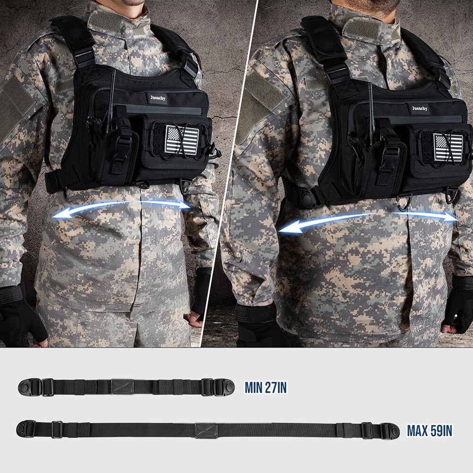 Tactical Combat Chest Rig Bag Front Pouch Recon Kit Pack Sport ...