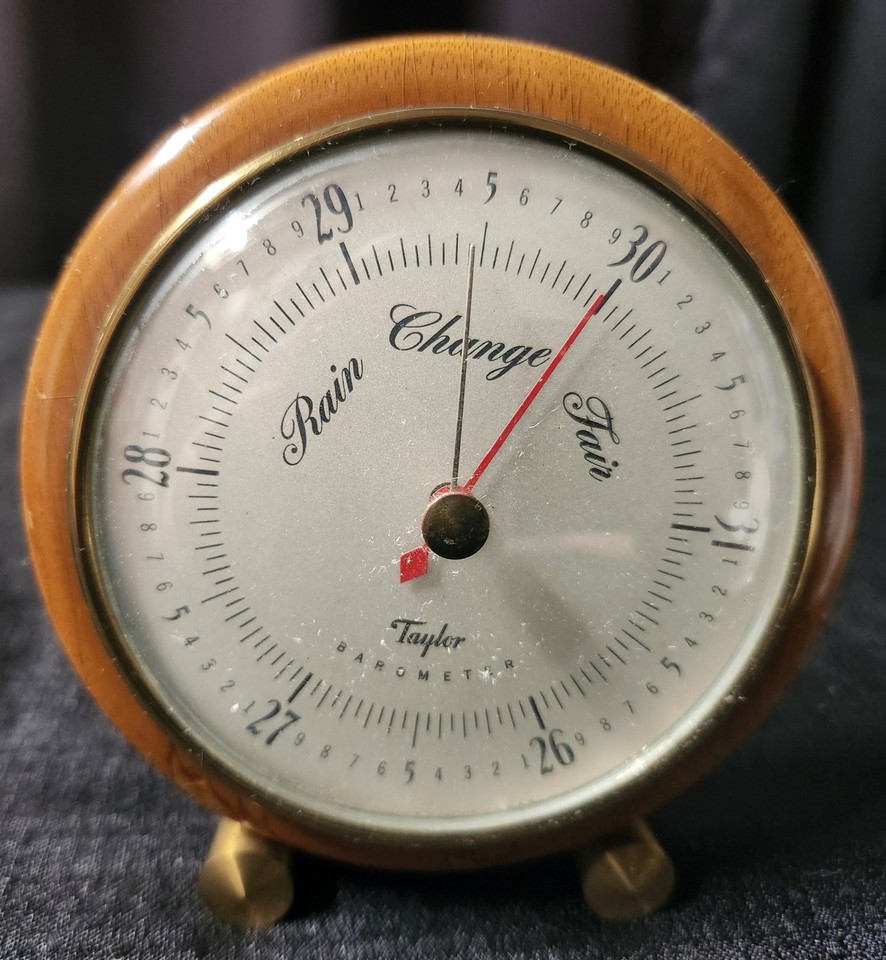 Vintage Taylor Aneroid & Weatherite International Barometer ...