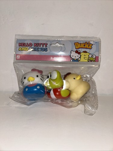 New Sanrio Duckz Hello Kitty & Friends Rubber Ducks 2.5" 3 Pack 2024 ...