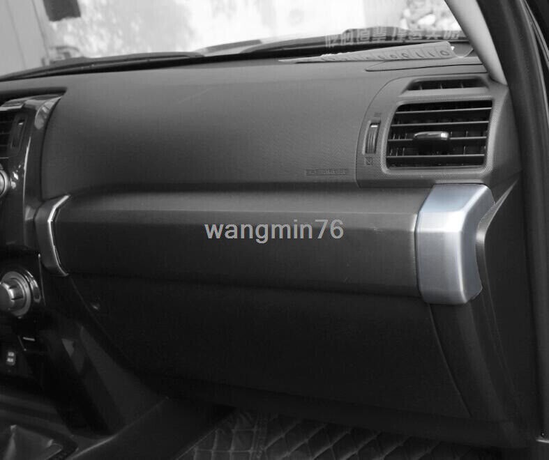 ABS Matte Silver Co-Pilot Dash Side Cover Trim 2Pcs For Toyota 4Runner ...
