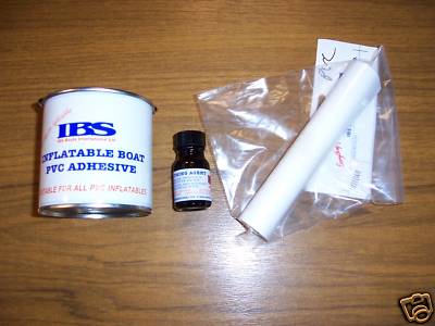 PVC FABRIC Inflatable Boat RIB Repair Kit Glue WHITE Zodiac Honwave ...