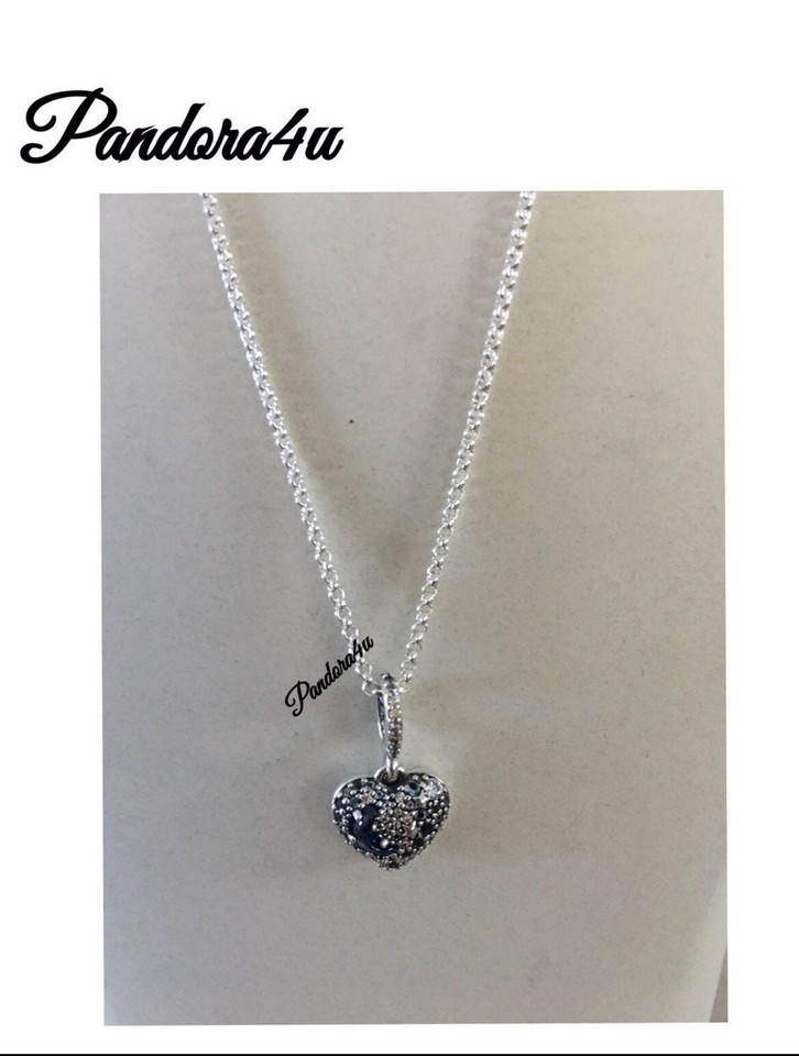 Pandora Necklace Sparkling Moon & Stars NeW With Tags PAN Gift BX | eBay