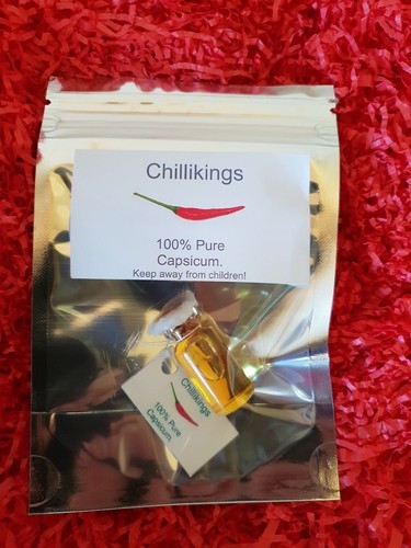 Chilli extract Pure Capsicum! Ornamental Glass Vile Waxed top, 5ml ...