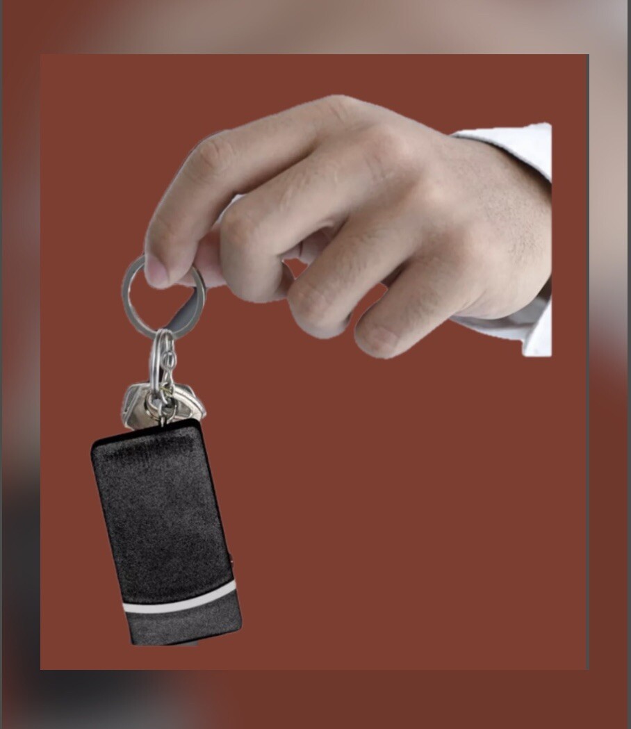 MINI 3" Women Safety Defense BLACK KEYCHAIN HAND Stun RECHARGE LED ...