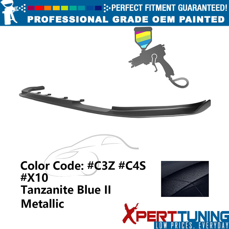 Fits 17-20 BMW G30 5 Series HM Style Front Lip #C3Z Tanzanite Blue II ...