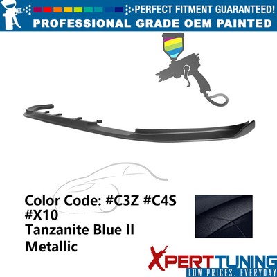 Fits 17-20 BMW G30 5 Series HM Style Front Lip #C3Z Tanzanite Blue II ...