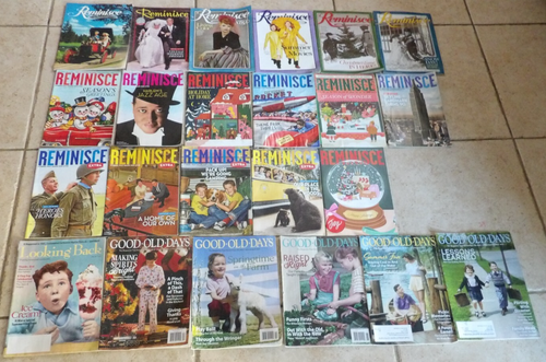 Reminisce Magazine Mixed Lot of 17 Retro Nostalgia Vintage Photos GOOD ...