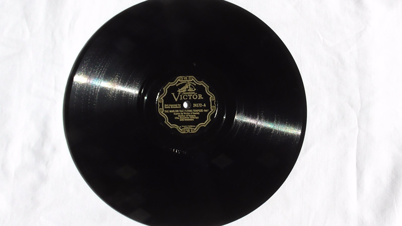 Walter O’Keefe - 78rpm single 10-inch – Victor V.E. #24172 The Man On ...
