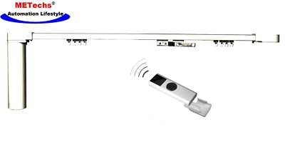 Remote Control Motorized Electric Belt Drive Drapery Rail Track Quiet ...