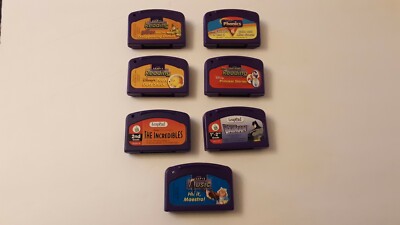 Leapfrog LeapPad Cartridges Batman Scooby Incredibles Snow White Pooh ...