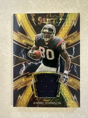 2020 Select Sparks ANDRE JOHNSON JERSEY RELIC GOLD PRIZM 9/10 Houston ...
