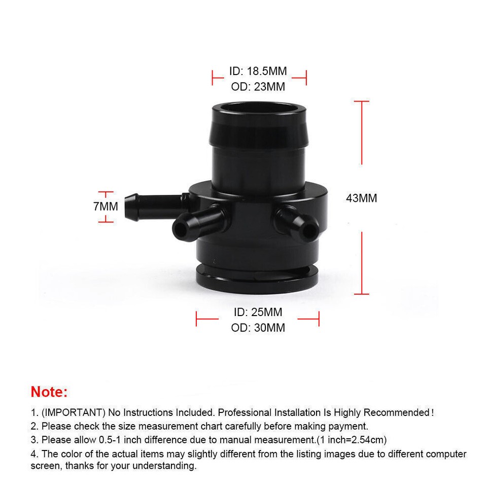 Turbo Boost Tap Vacuum Sensor Adapter For VW Audi 2.0T FSI TSI MK5 GTI ...