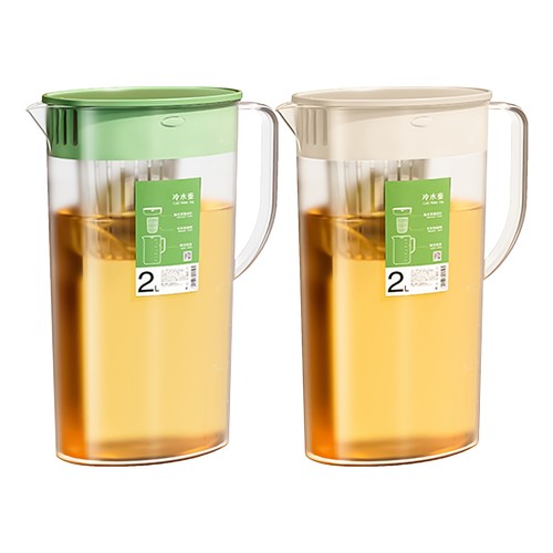 Water Infuser Pitcher 2L Iced Tea Drink Pitcher Beverage Serveware for ...