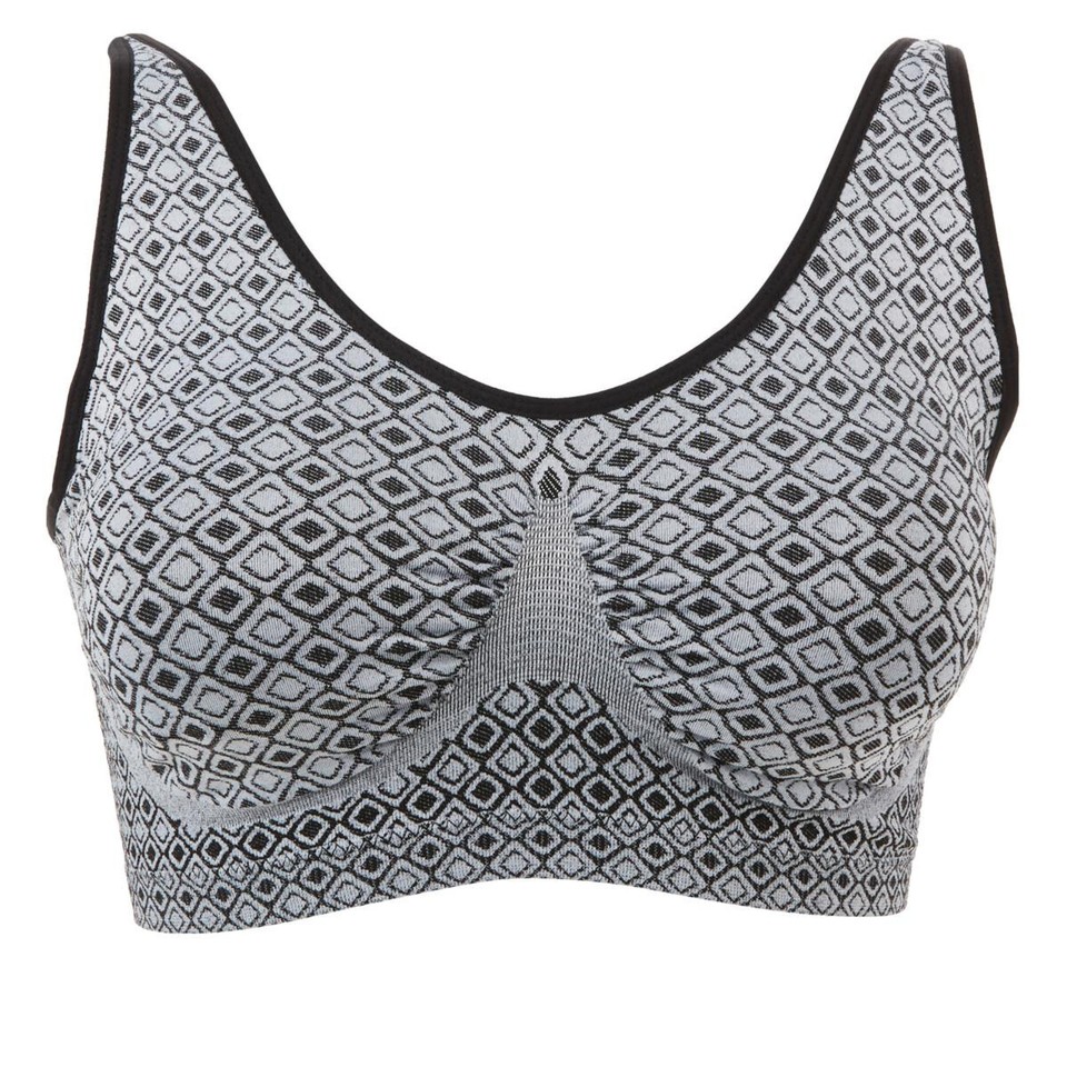 Rhonda Shear 2-pack Seamless Jacquard Ahh Bra with Removable Pads 793 ...